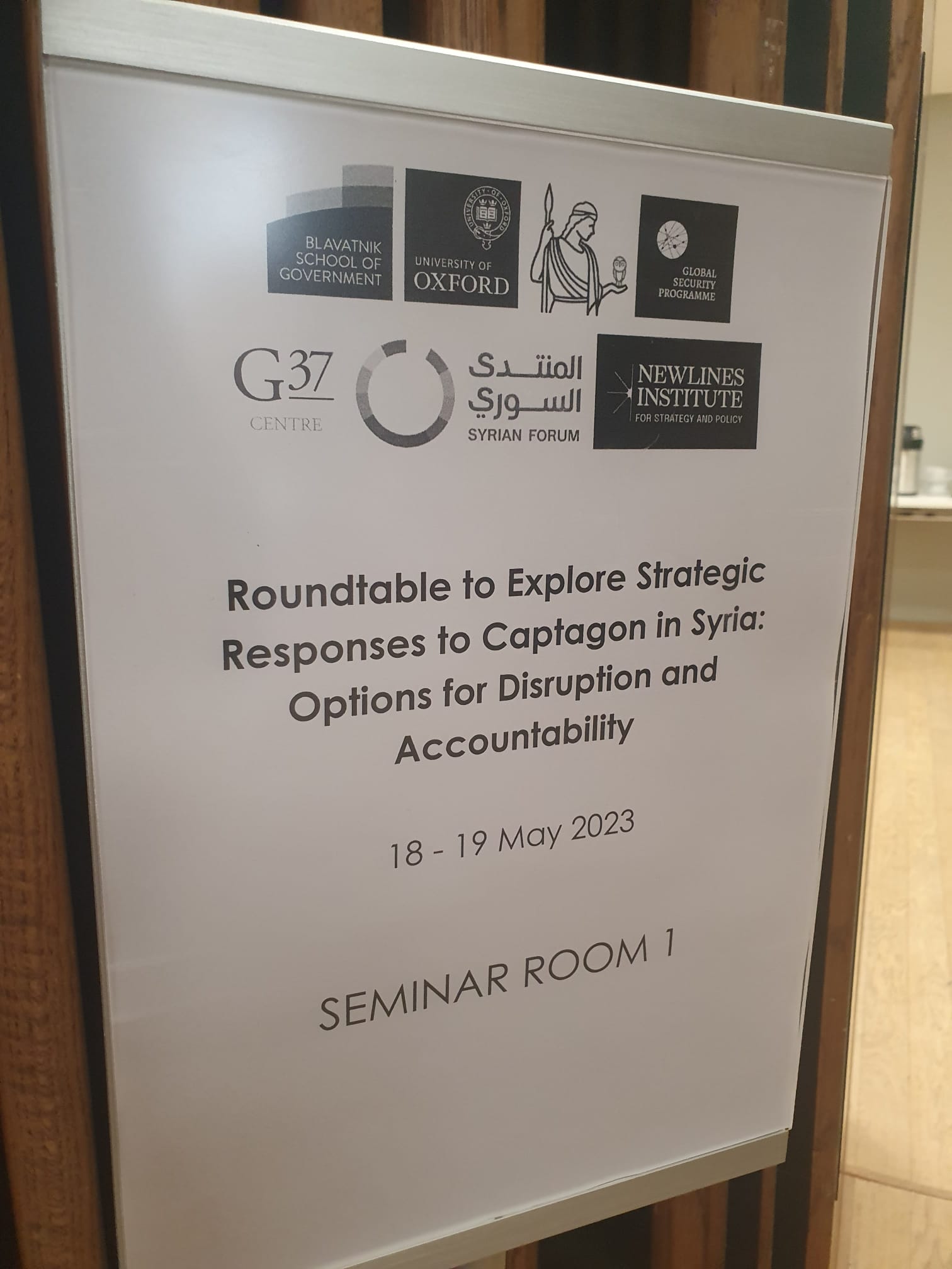 Minerva Global Security Programme workshop explores possible responses to Syria's Captagon ...